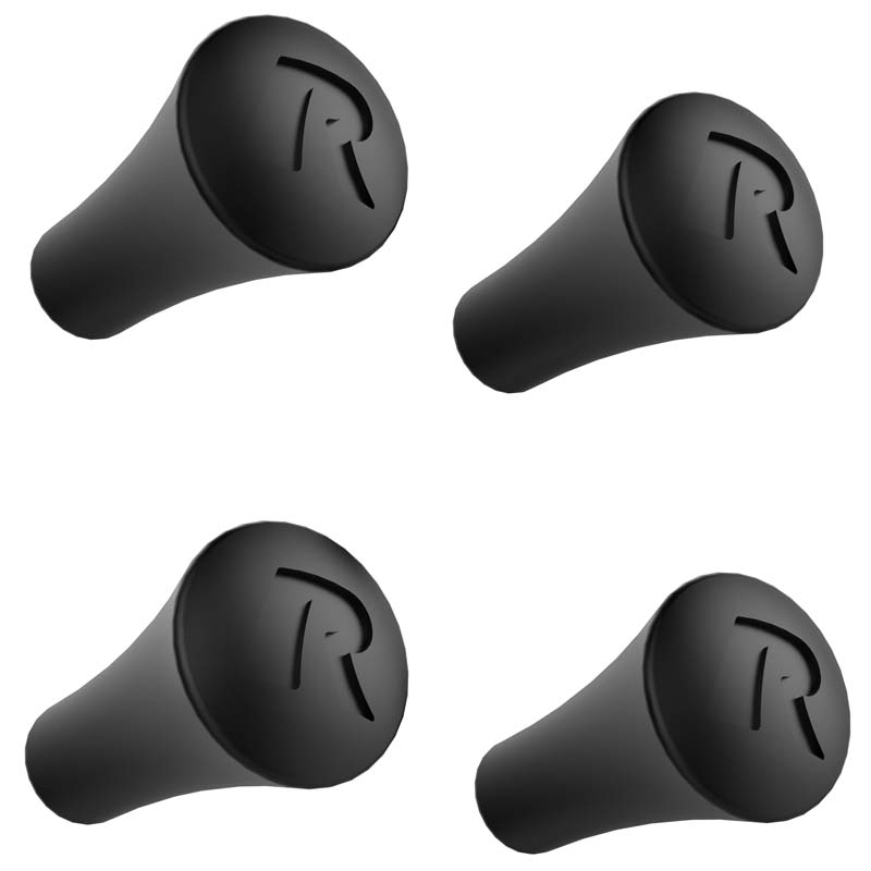 RAM Black Replacement Rubber Post Caps 4 Pack | Gadget Mounts