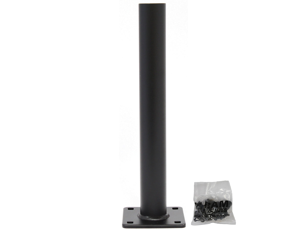 RAM 12" Tall Female Tele-Pole tube with Square Base | Gadget Mounts